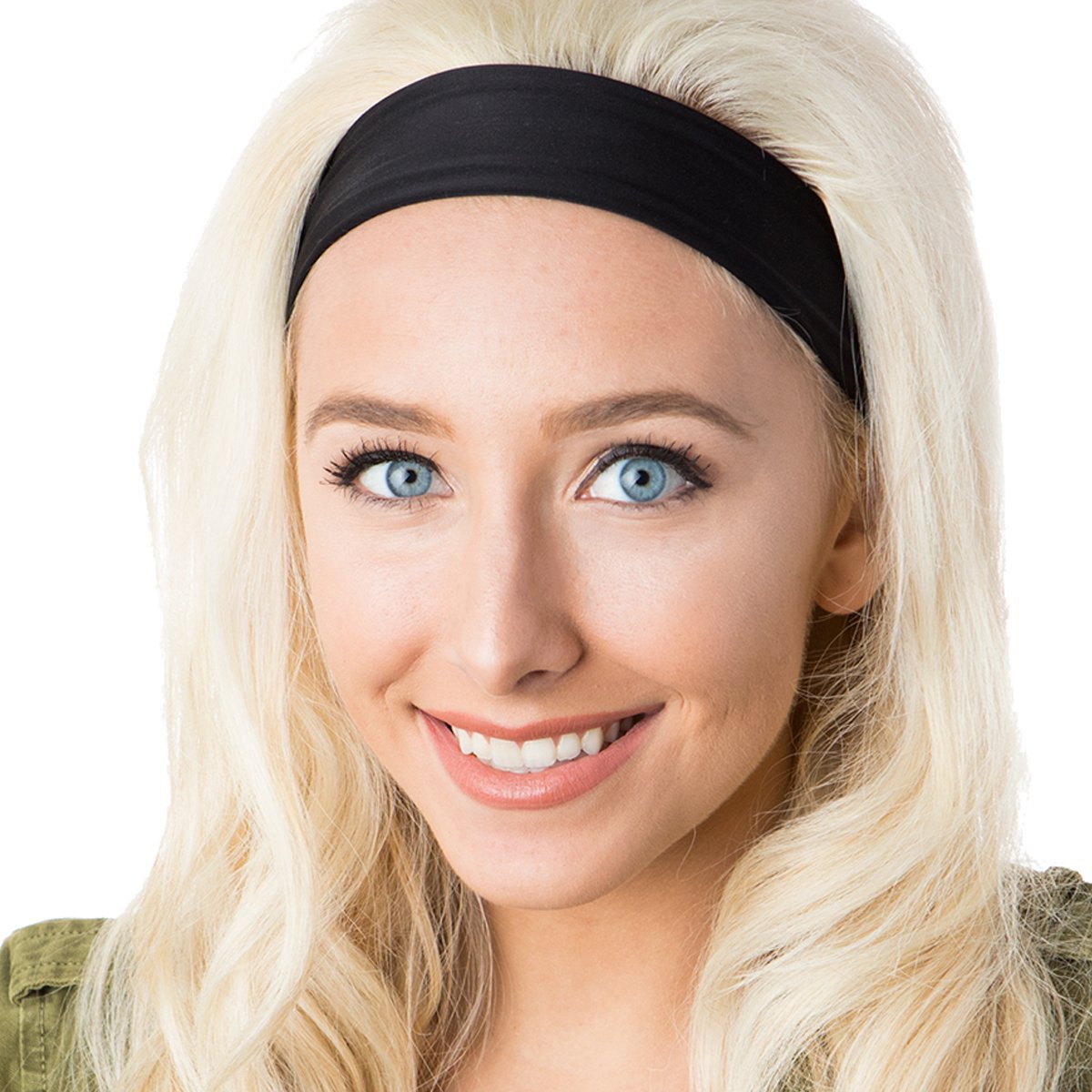 Hipsy Xflex Basic Adjustable & Stretchy Wide Softball Headbands for Women (Basic Burgundy)