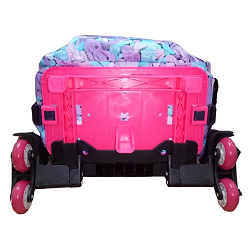 YUB Rolling Backpack On Wheels High-Capacity School Bag Backpacks for Students Climbing Stairs Six Wheels Purple