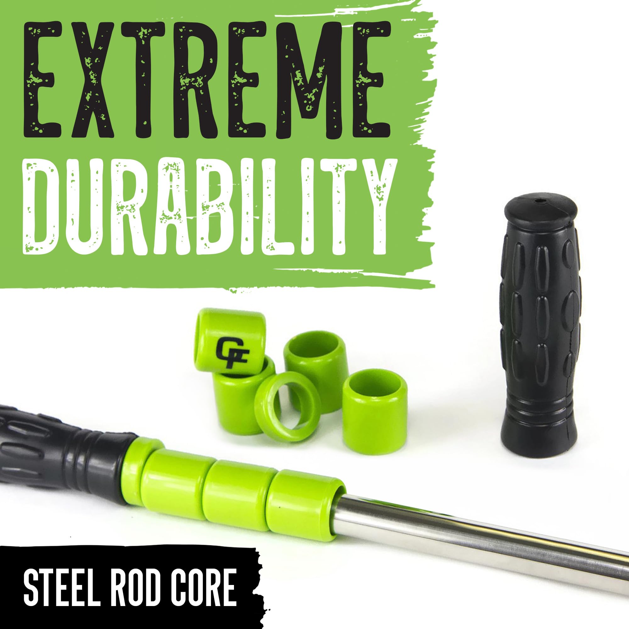 Gradient Fitness Muscle Roller Stick with Free Exercise eGuide,Body Massage Stick Tools,Muscle Roller Massager for Relief Muscle Soreness,Cramping and Tightness,Help Legs and Back Recovery,Green/Black