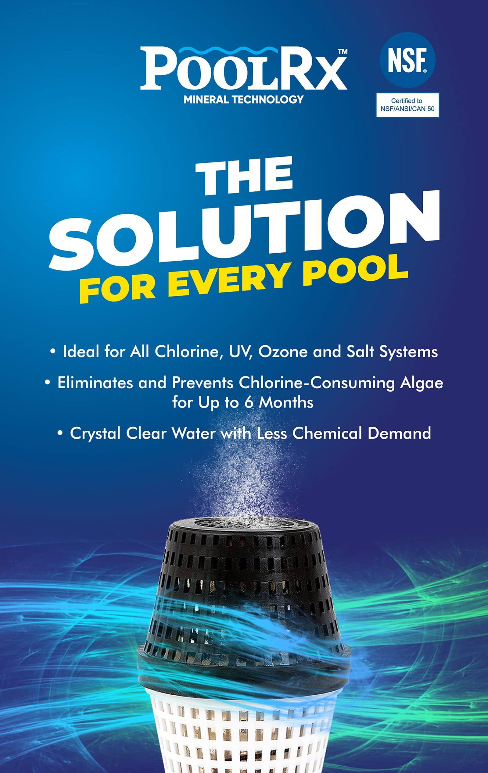 Pool Rx Booster Black 20k-30k Gallons, Booster - Single (102066)