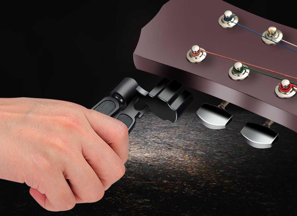 Guitar String Winder Cutter Pin Puller - 3 In 1 Multifunctional Guitar Maintenance Tool/String Peg Winder + String Cutter + Pin Puller Instrument Accessories (Style-A)