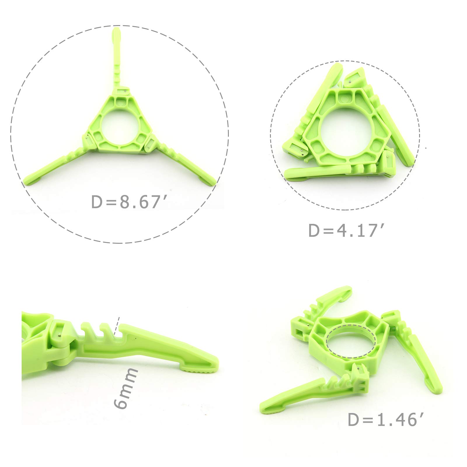 HIRAY Canister Stand Fuel Can Stabilizer Gas Tank Bracket Stove Standard Bottle Shelf Stand Tripod Folding Canister Stand (Green)