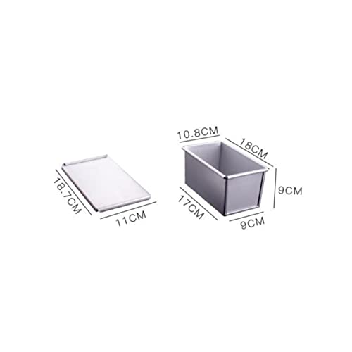 UPKOCH 1pc Mini Pan Aluminum Loaf Pans Mini Toast Bread Loaf Tin Toast with Cover Broiler Pan for Oven Kitchen Supplies Baking Tray Household Baking Plate Mold Baking Mold Bakeware Pie