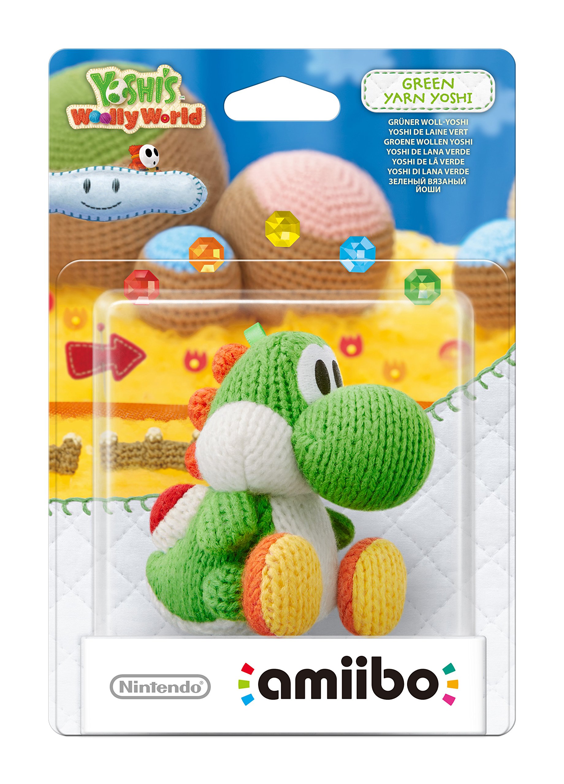 Green Yarn Yoshi Amiibo - Europe/Australia Import (Yoshi's Woolly World Series)