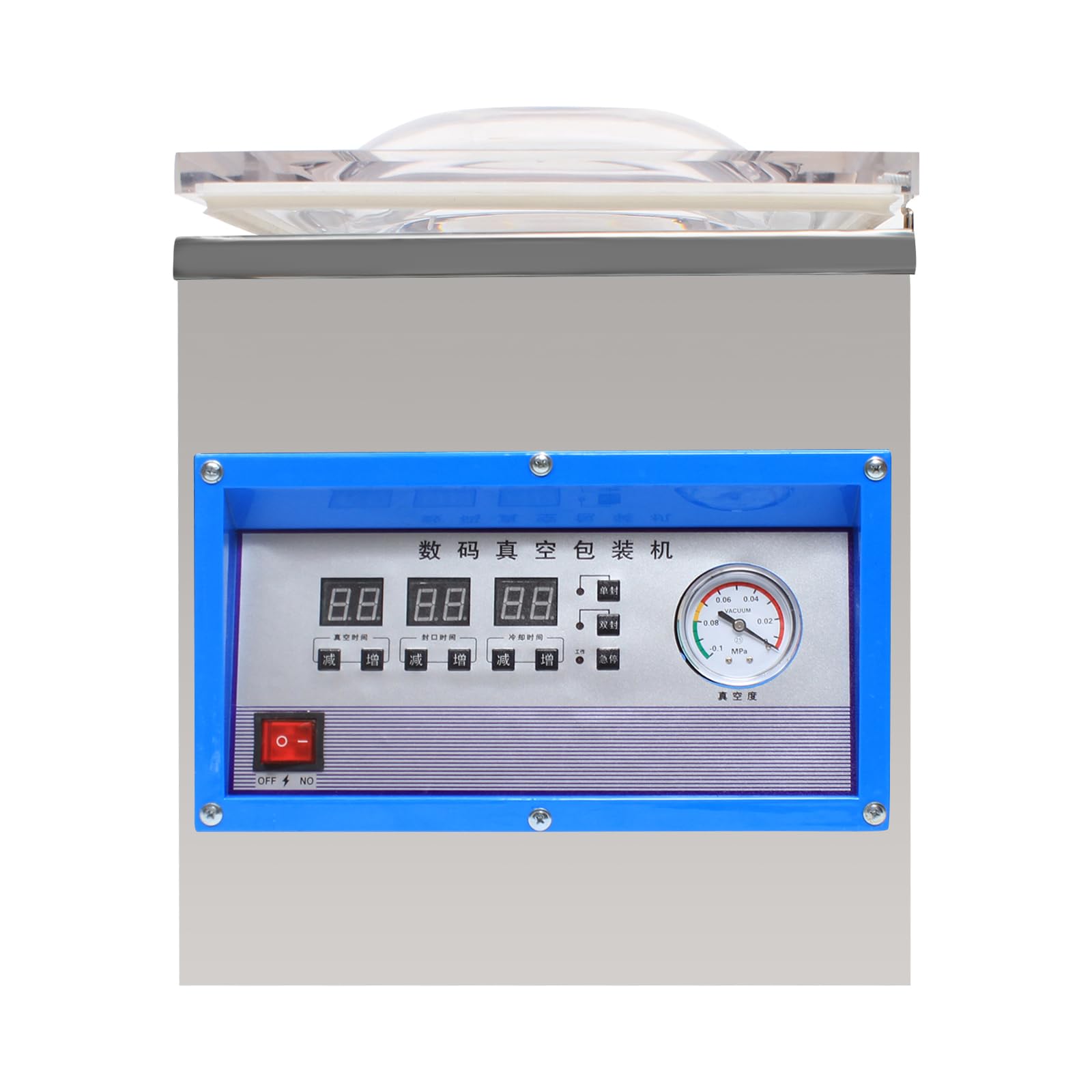HuaShuani Chamber Vacuum Sealer, ZK-260 Professional Digital Vacuum Food Preservation Sealing Machine, 110V 360W Large Independent Vacuum Pump, Food Medicine Vacuum Preservation