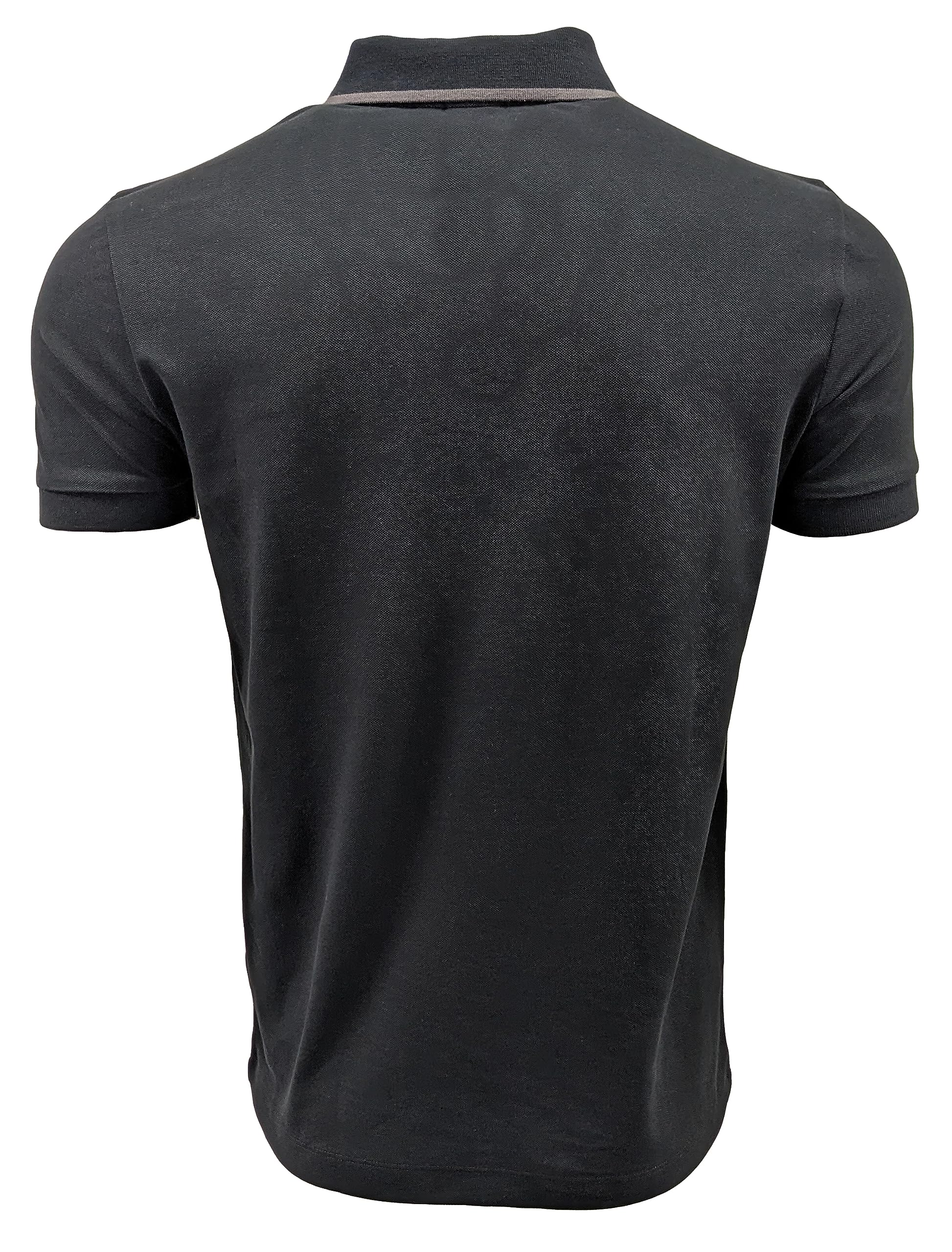 Hugo Boss Mens Firenze 33 Regular Fit Polo 50268712 (Small, Black)