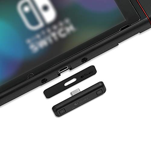 GuliKit Route Air Bluetooth Adapter for Nintendo Switch&Lite/PS4/PS5/PC,Audio Transmitter with aptX Low Latency Dual Stream Wireless Bluetooth Compatible with Headphone AirPods Bluetooth Speaker-Black
