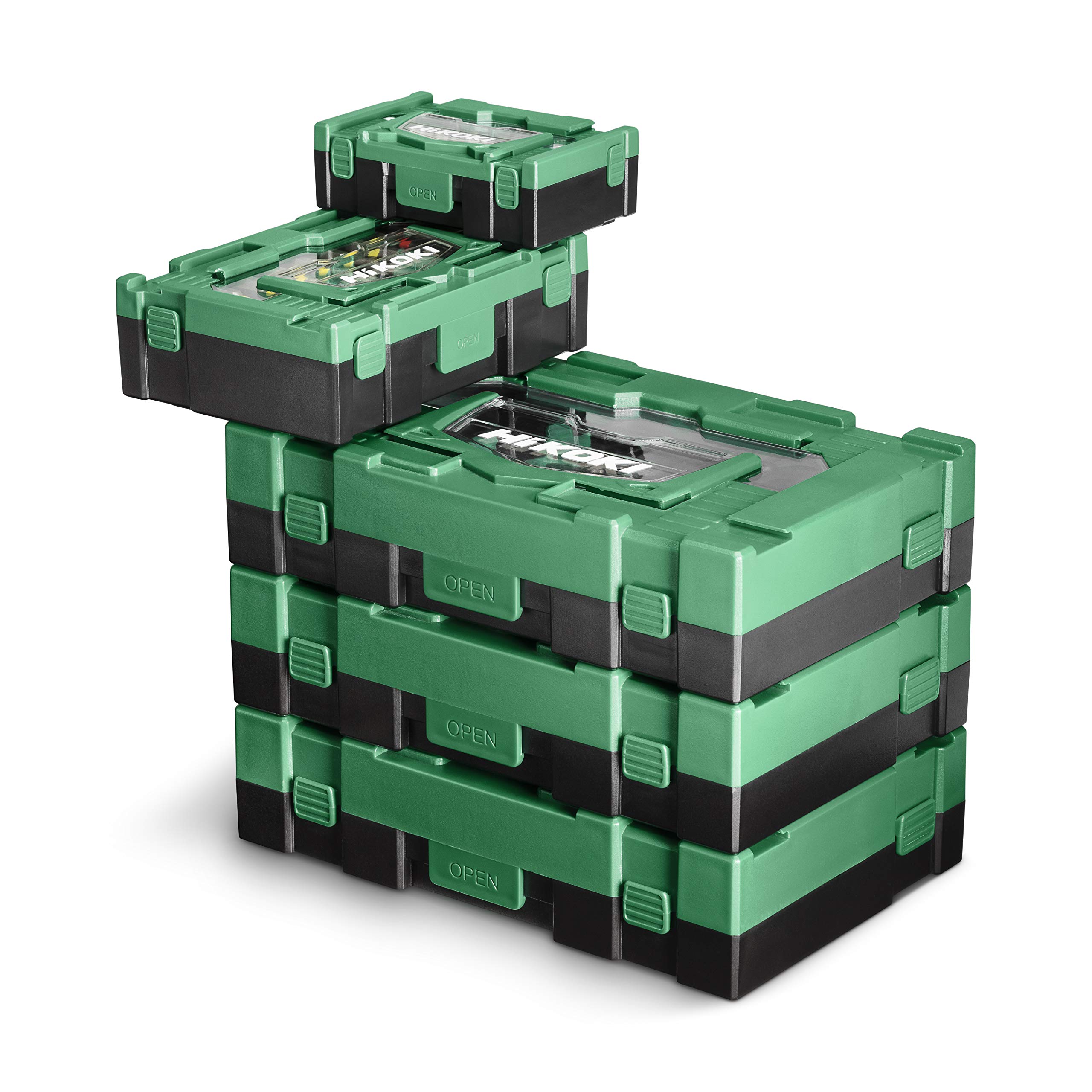 Hitachi 400.300.21 Stackable Accessory Bit Set (23 Pieces), Set of 7
