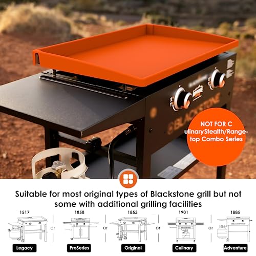 Upgraded Griddle Cover Mat Grill 28" Silicone Mat Cover, Full-edge Silicone Griddle Mat Design for Blackstone 28 Inch Grill,Protect Your Griddle from Rodents, Insects, Debris and Rust