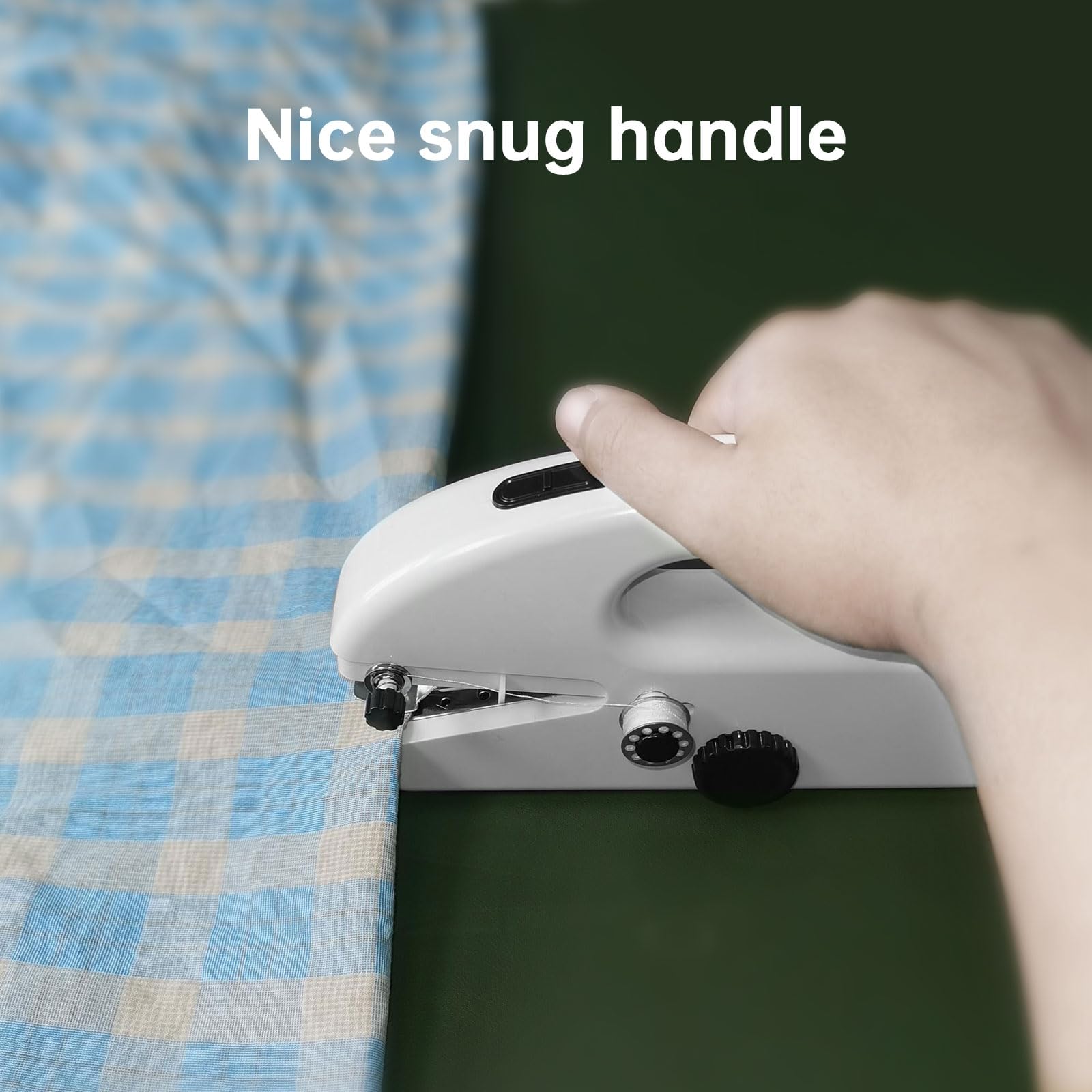 Handheld Sewing Machine,Two dear,Mini sewing machine,Easy to Use and Fast Stitch Suitable for Clothes,Fabrics, DIY Home Travel Electric Handheld Sewing Machine for Beginners