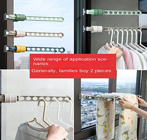 TravelReady Portable Drying Hanger Pole Strong Bearing Capacity and Lightweight Design for Easy Travel Compact and Convenient Clothes Drying(Gray)