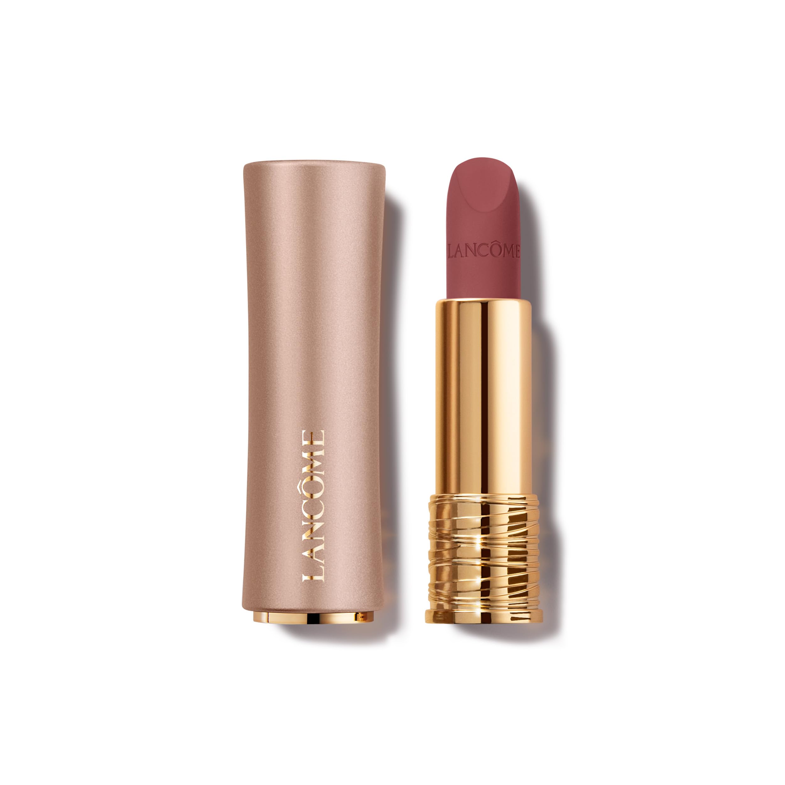 LancĂŽme L'Absolu Rouge Intimatte Hydrating Matte Lipstick - Buildable & Lightweight Formula with a Soft Matte Finish - Up To 12HR Comfort- 226 Mise A Nu: cool pink mauve