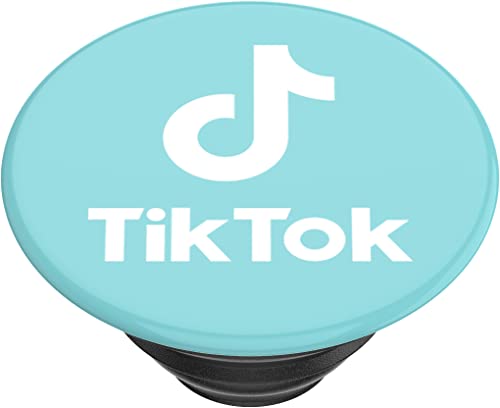 PopSockets Phone Grip with Expanding Kickstand, TikTok PopGrip - Tik Tok Blue