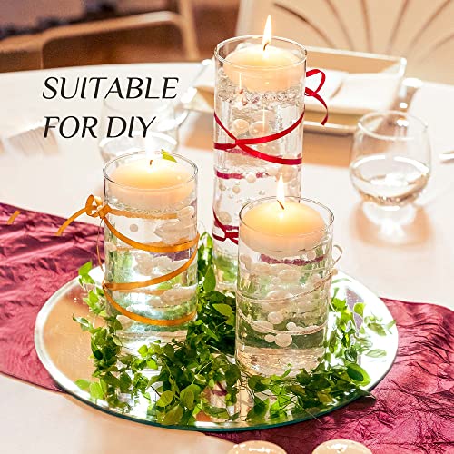 TRINIDa Floating Candles 3 Inch 12 Pack White Candle Set, 8+ Hours Burn Time – Premium Quality, Smokeless & Dripless Smooth Flame– Beach, Wedding, Party Accessory & Home Decor