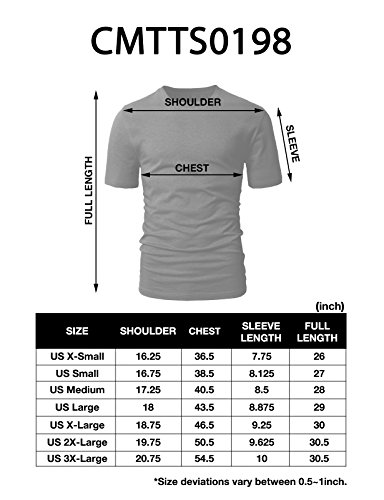 H2H Shorts Sleeve Crew Neck T-Shirts for Men DARKBLUE US L/Asia XL (CMTTS0198)