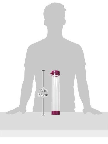 Viewtainer CCRT27515-7 RASPBRRY Tethered Cap Storage Container, 2.75"X15", Raspberry