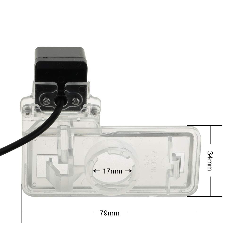 HD 720p Backup Camera Waterproof Rear-View License Plate Rear Reverse Parking Camera for Subaru Outback XV VX Crosstrek Impreza WRX STi Wagon Forester Legacy STi Sedan (Model A=Clip Style)