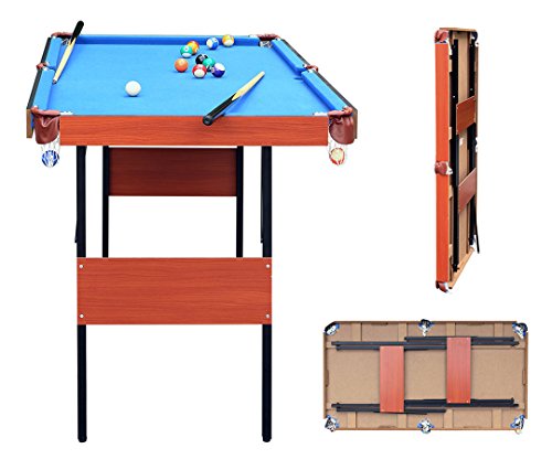 HLC 55" Folding Space Saver Pool Billiard Tableā¦