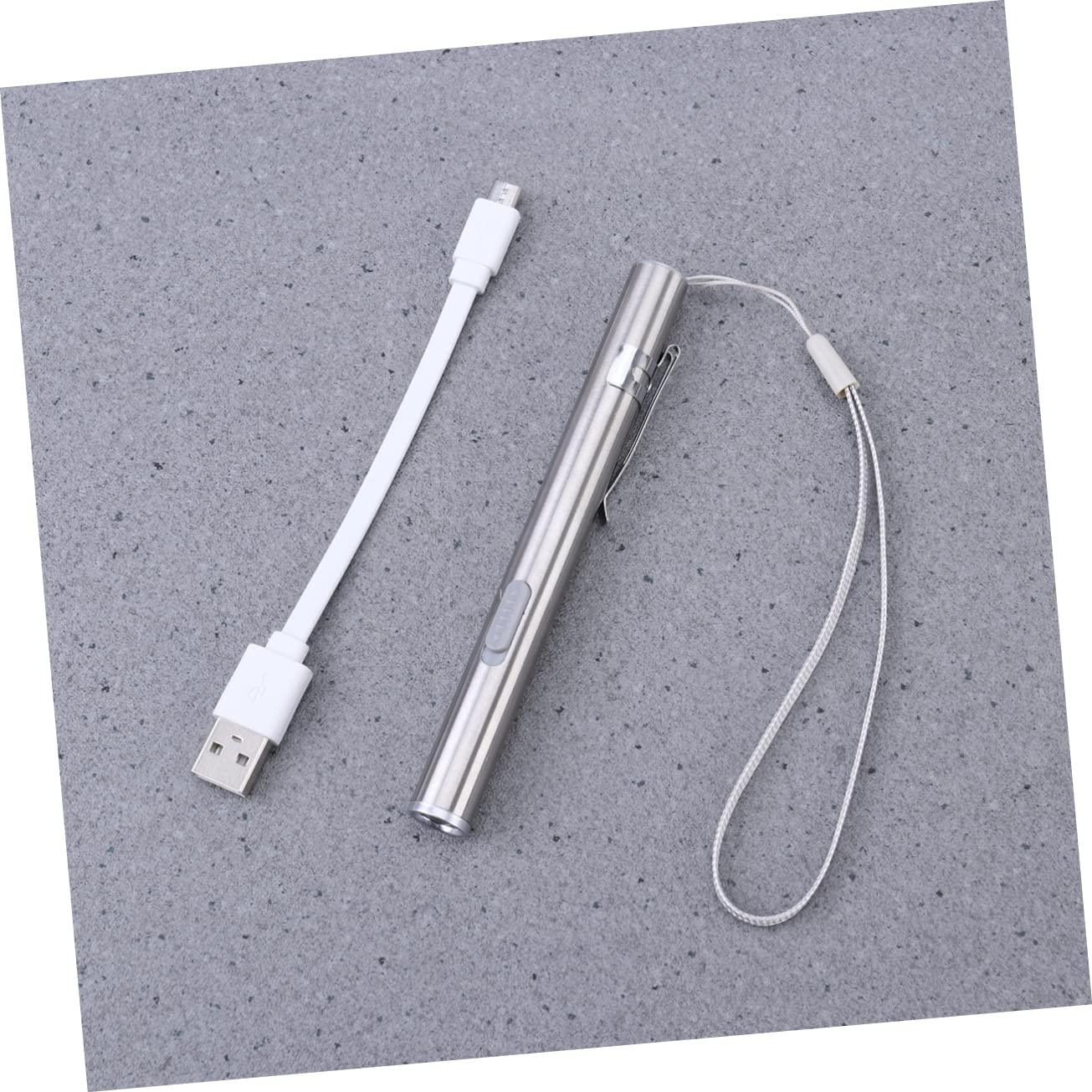 VILLFUL Medical Pen Light Nurse Torch Lights Pen Light Flashlight Silver Torch LED Flashlight for Nurses Nurse Badge Nurse Doctor Pen Light Rechargeable Nurses Pocket Torch LED Pen