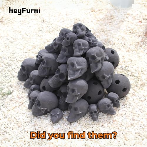 Heyfurni 10pcs Ceramic Fire Balls, 3 in Black Firepit Balls for Indoor/Outdoor Gas, Propane Fireplace, Fire Bowl, Fire Pit Accessories
