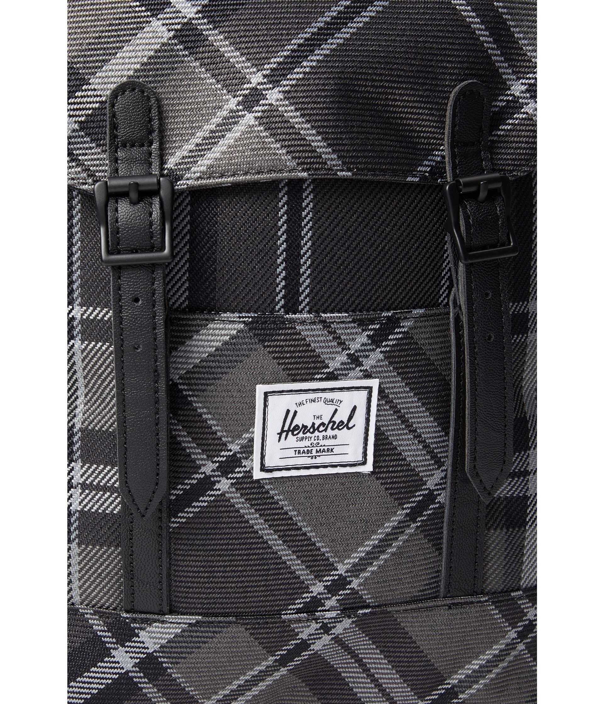 Herschel Supply Co. Retreat Mini Greyscale Plaid One Size