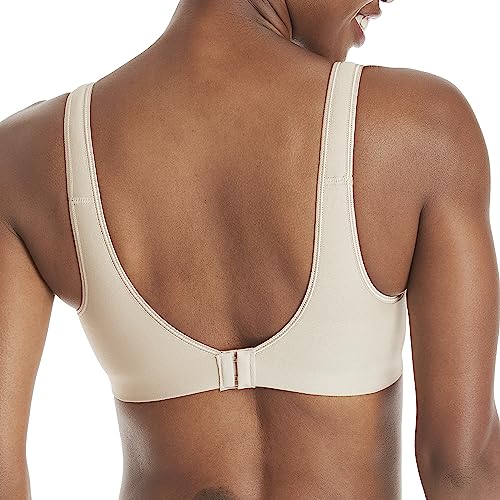Hanes Women's Comfort Evolution Bra, Nude, Medium, 90% Polyester, 10% Spandex