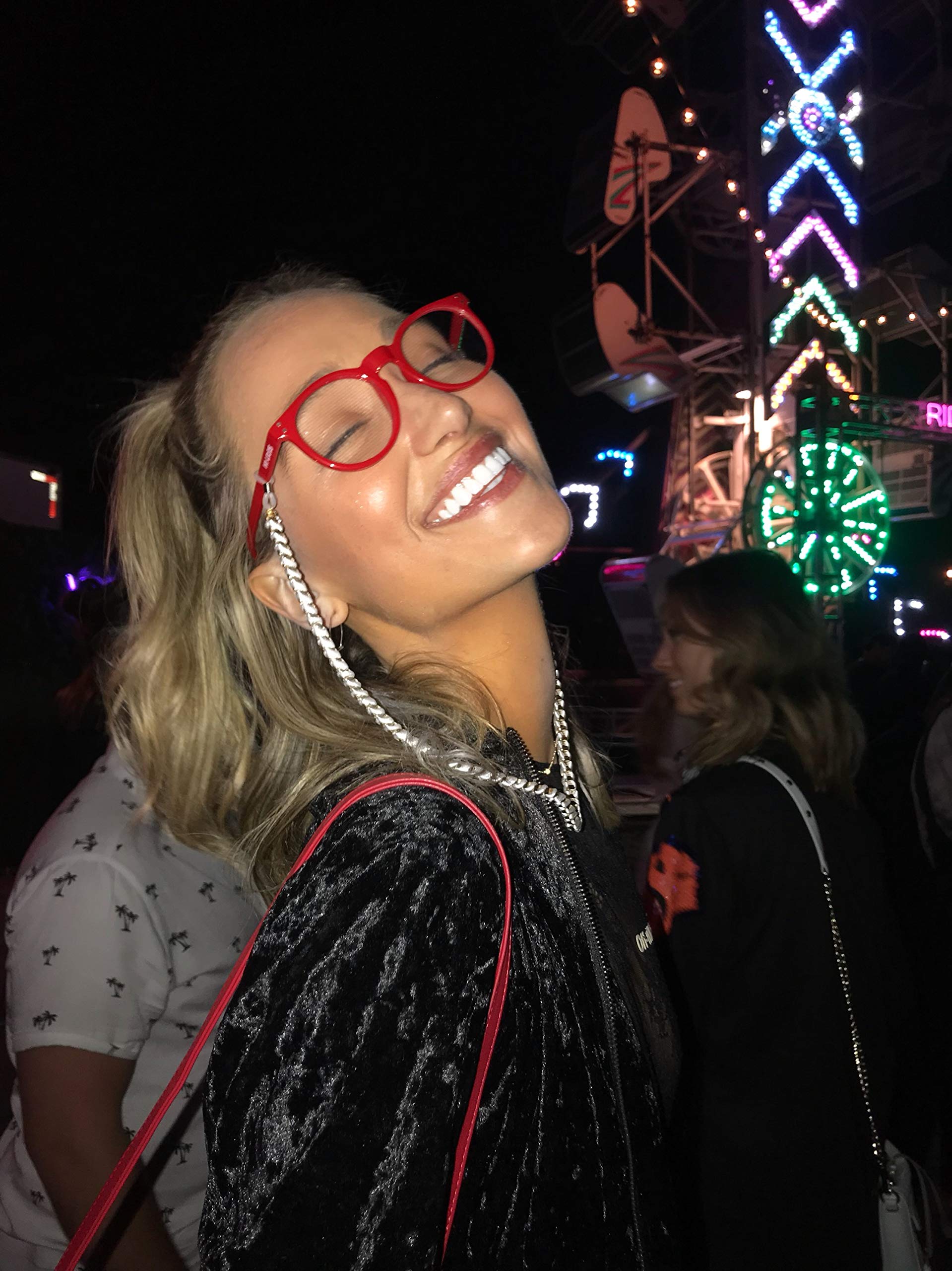 HI-LITES Special Effect Glasses- Smile Effect Lenses (Clear)- Designer Style