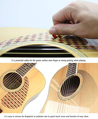 Healing shield Premium Acoustic Guitar Pickguard Pick Guard, Clear Glossy, Style Type, Modern