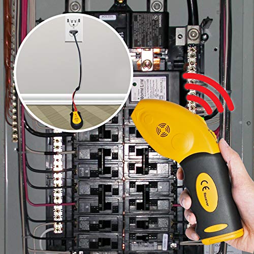 Portable Circuit Breaker Finder Tracer Circuit Tester Locate AC Circuits&Fuses Quickly LED Signal Receiver Transmitter Fuse Socket 100-120V Only