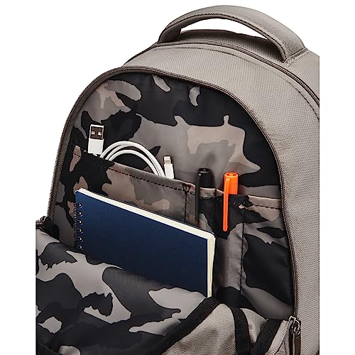 Under Armour unisex-adult Hustle 5.0 Backpack , (294) Pewter / Black / Metallic Black , One Size Fits All