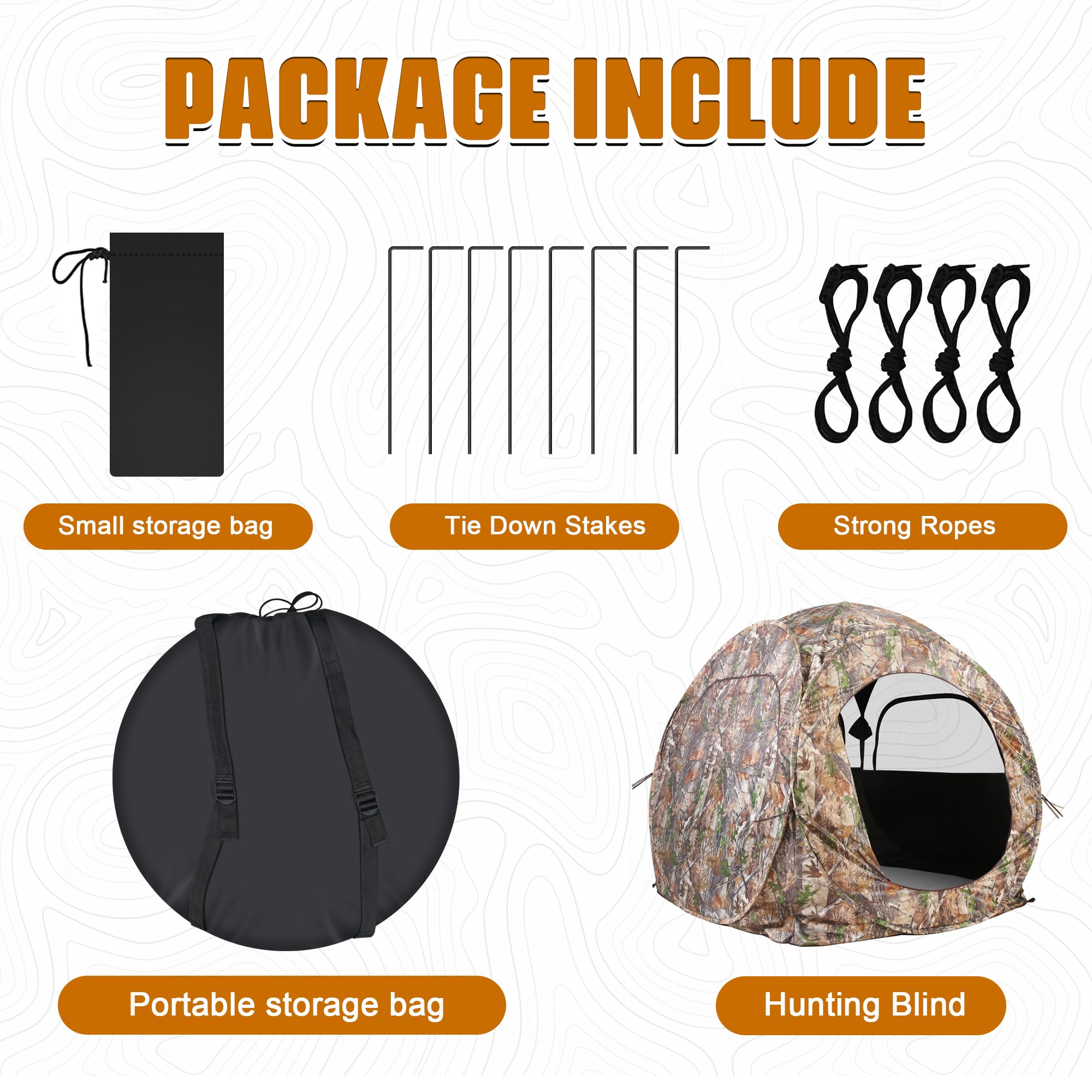 Hunting Blinds and Silent Hunting Clothes for Men Fleece Lining, Safety Strap Compatible