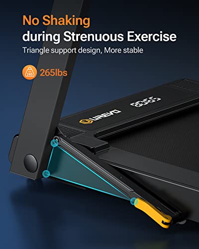 Walking Pad Treadmill, UREVO 3 in 1 Under Desk Walking Treadmill with Stroll Mode, 2s Folding Treadmill for Home Office with Remote & Grip Handle