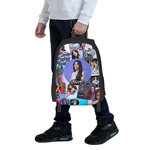 TUNLEY Olivia Singer Rodrigo Backpack Large Capacity Leisure Travel Backpack Book Bag Outgoing Daypack 12.5x5.5x16.5 inch