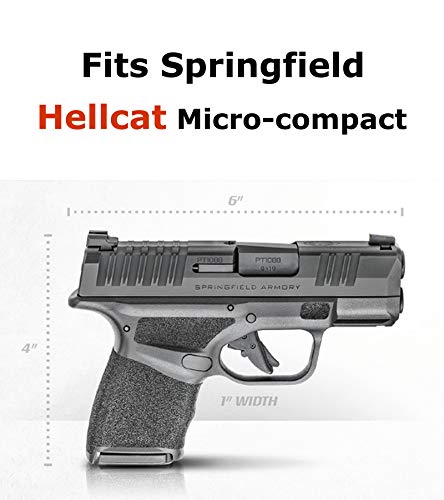 Gun Holster for Springfield Hellcat 9mm Micro-Compact, Springfield Hellcat with Optic, OWB Paddle Holster, Tactical Belt Holsters, 360° Adjustable Holster, Quick Release - Right Handed