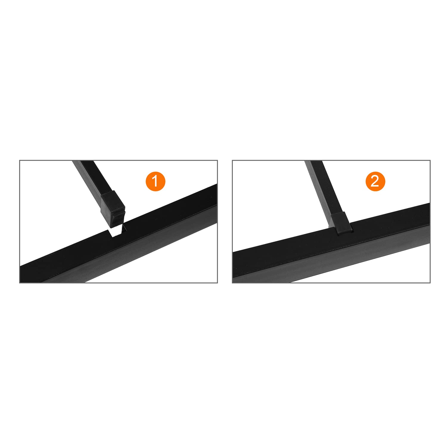 Twin Size Daybed Frame, No Box Spring Needed Day Bed Fram, Twin Bed Frames Metal Sofa Bed for Living Room Guest Room Apartment, Black