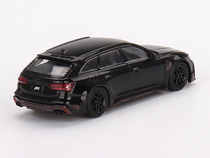 RS6 ABT Black Johann ABT Signature Edition Limited Edition to 2400 Pieces Worldwide 1/64 Diecast Model Car by True Scale Miniatures MGT00514