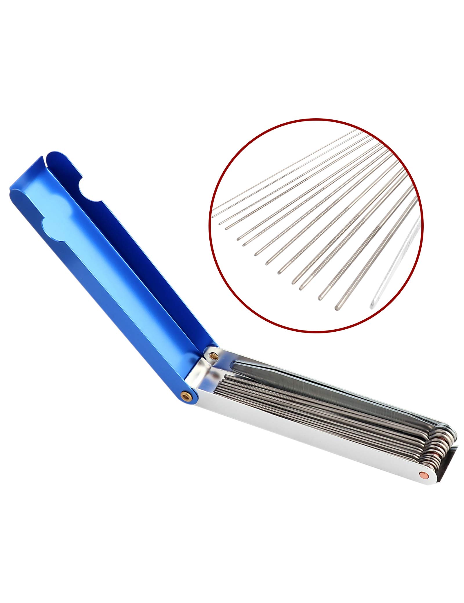 Holmer Guitar Nut Slotting File Saw Rods Slot Filing Set Needle File Set Luthier Replacement Tools Tip Cleaner Files.