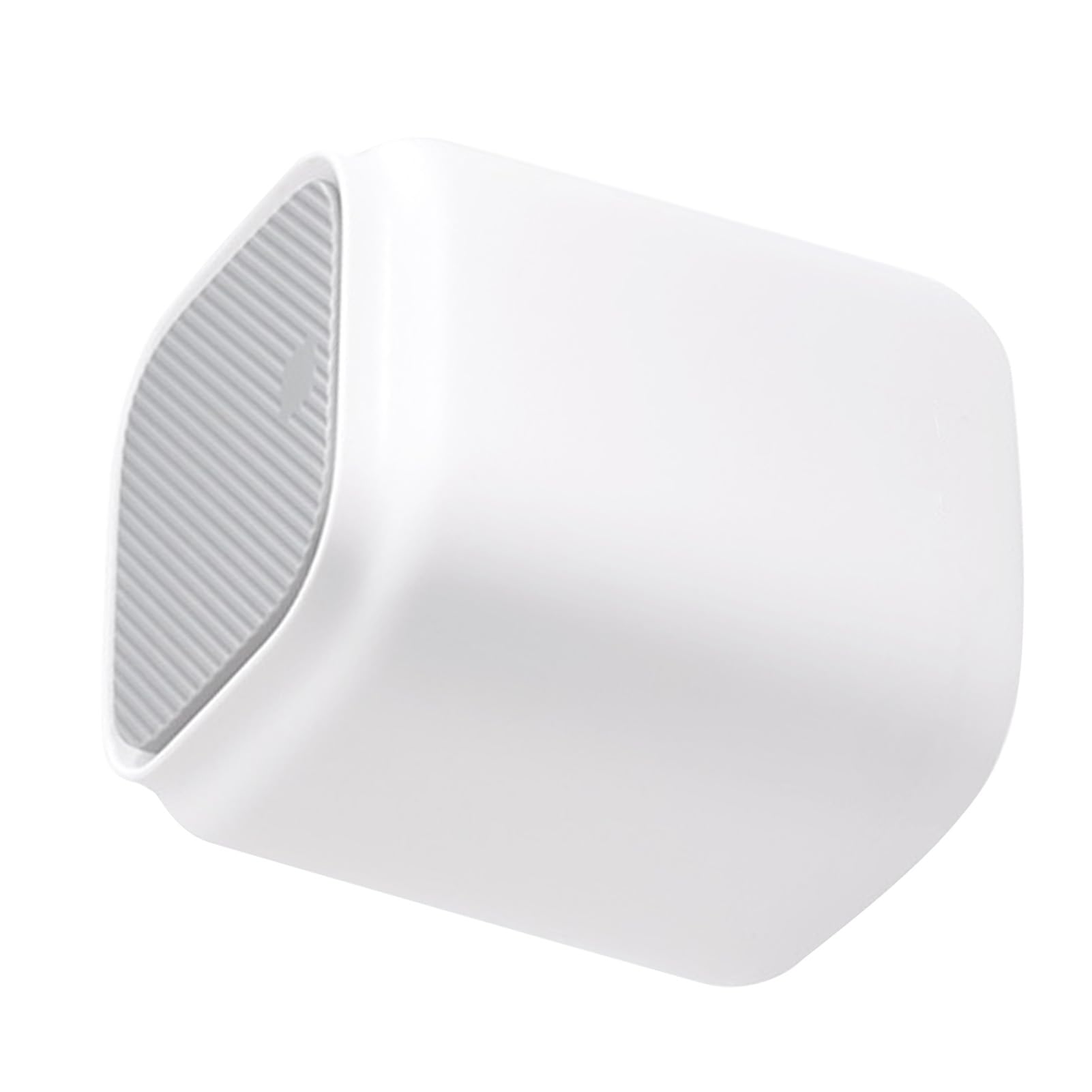 VIVIDPLOT Desktop Garbage Can Office Press Top Mini Trash Can Waste Basket with Lid for Home Bedroom Study (White)
