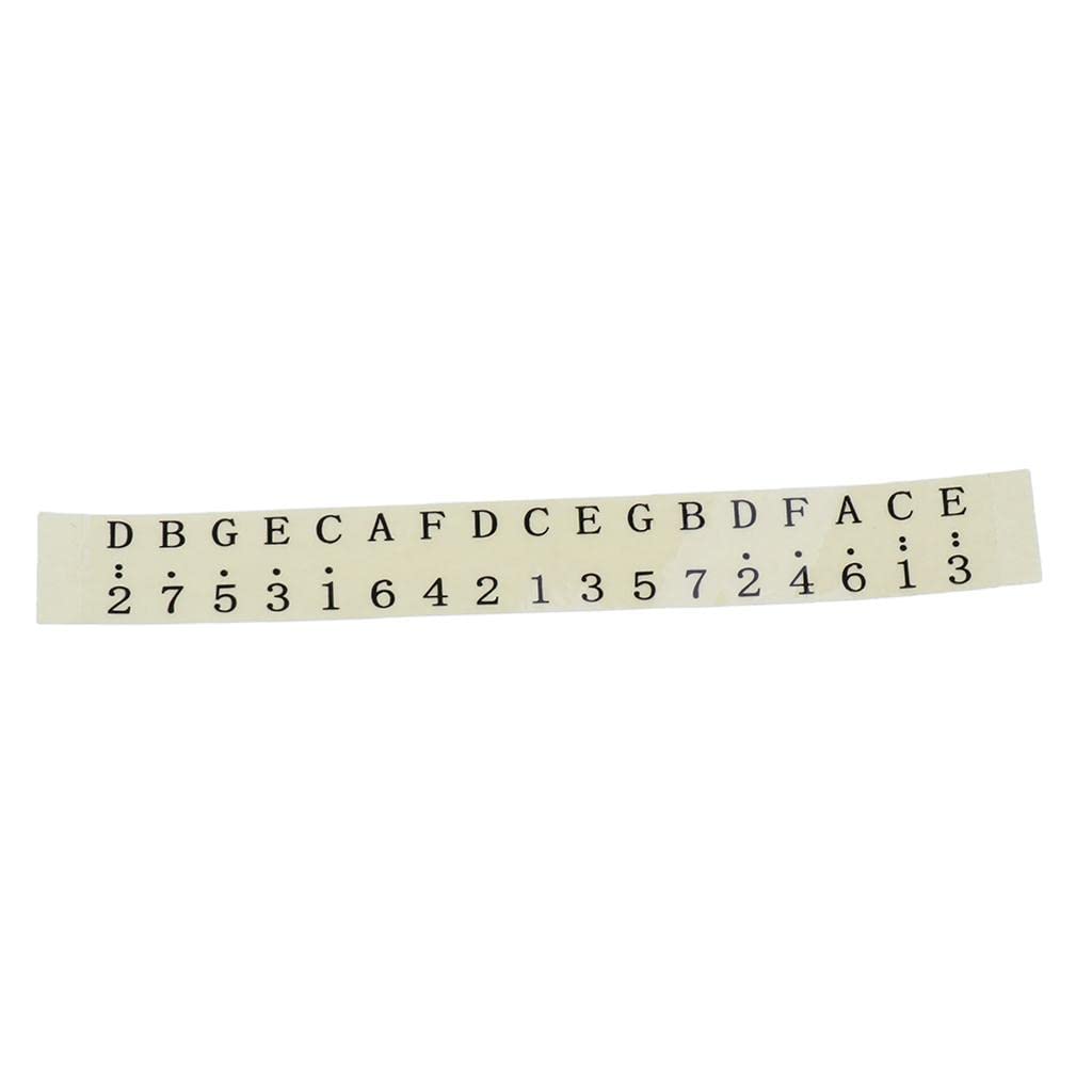 Homyl Musical Scale Sticker Note Sticker for Thumb Piano Finger Percussion 12x1.5cm