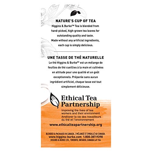 Higgins & Burke Orange Pekoe, Black Tea, 20 Tea Bags (Pack of 6)