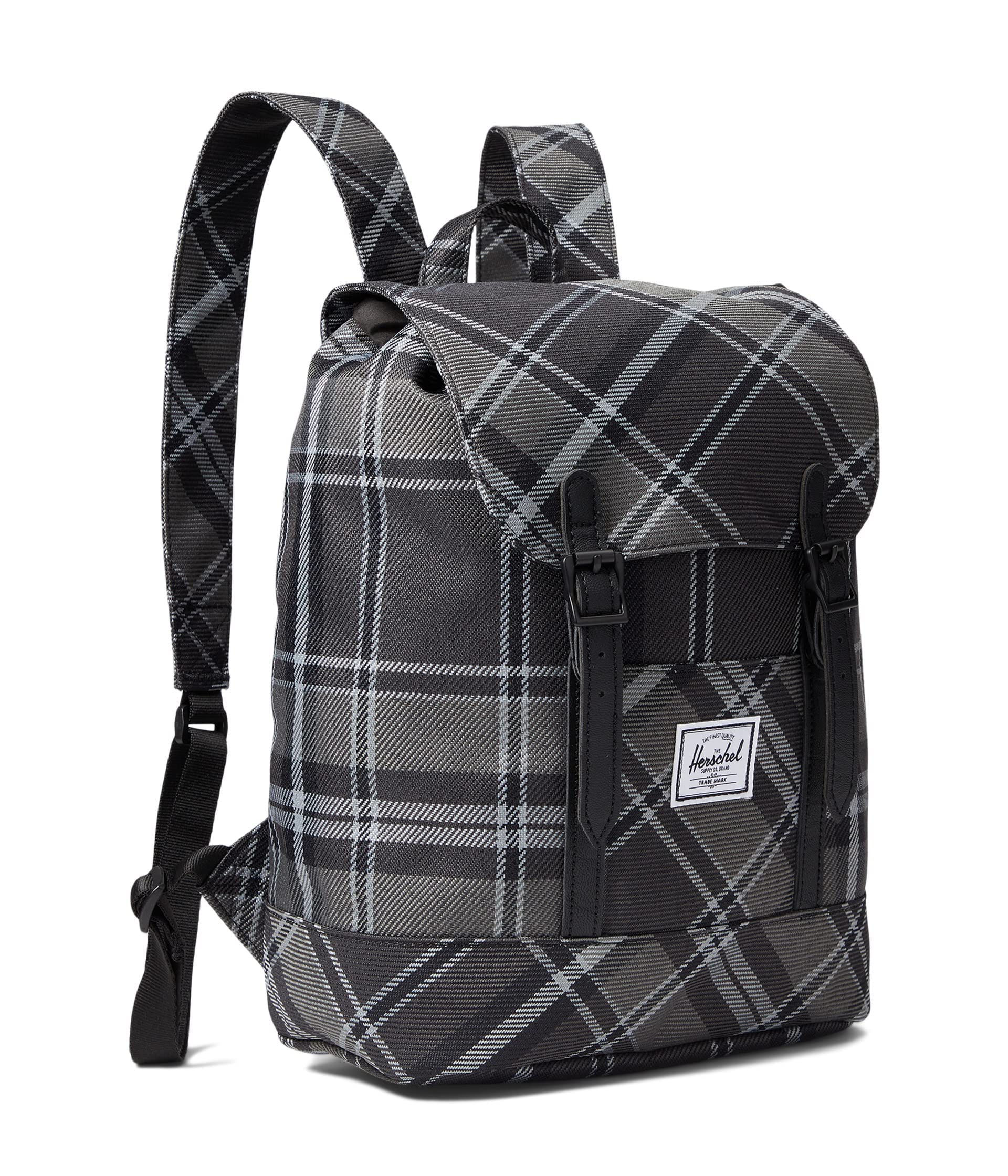 Herschel Supply Co. Retreat Mini Greyscale Plaid One Size