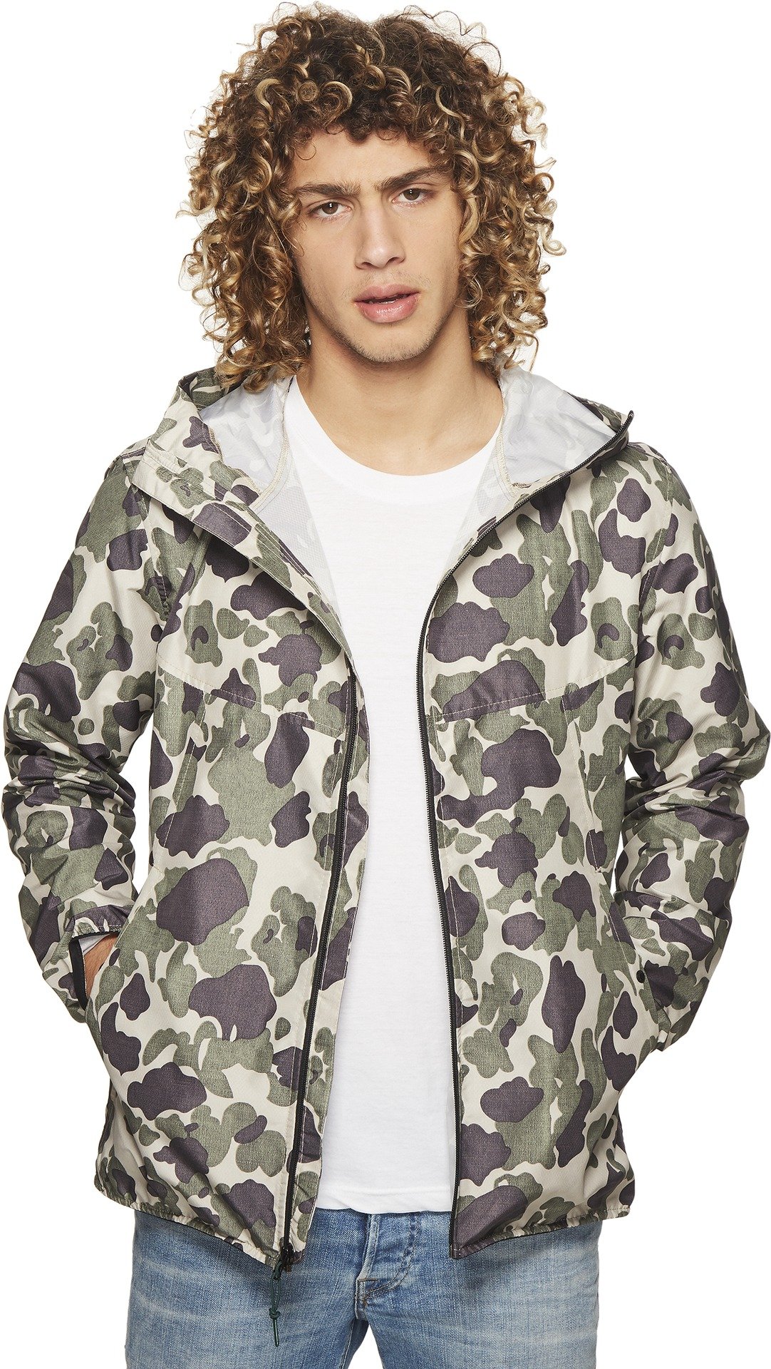 Herschel Supply Co. Men's Voyage Windbreaker, Frog Camo, Large