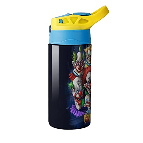 ZHANGXM Killer Horror Klowns Movie from Outer Space Water Bottles Tumbler Double Wall Vacuum Leak Proof Carton Bottles Insulated Children's Water Cup