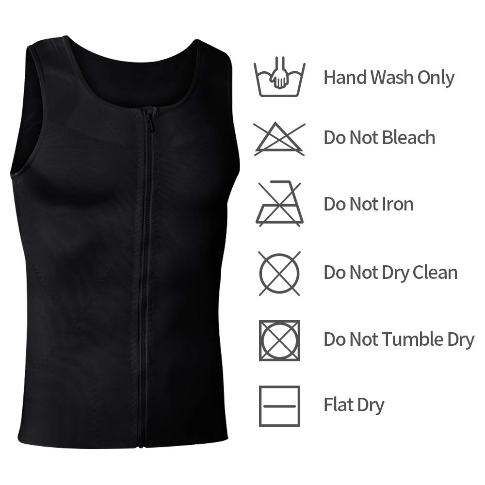 GSKS Compression Shirts for Men Body Shaper Slimming Shirts Shapewear with Zipper