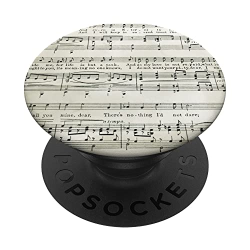 Vintage Music Notes PopSockets Swappable PopGrip