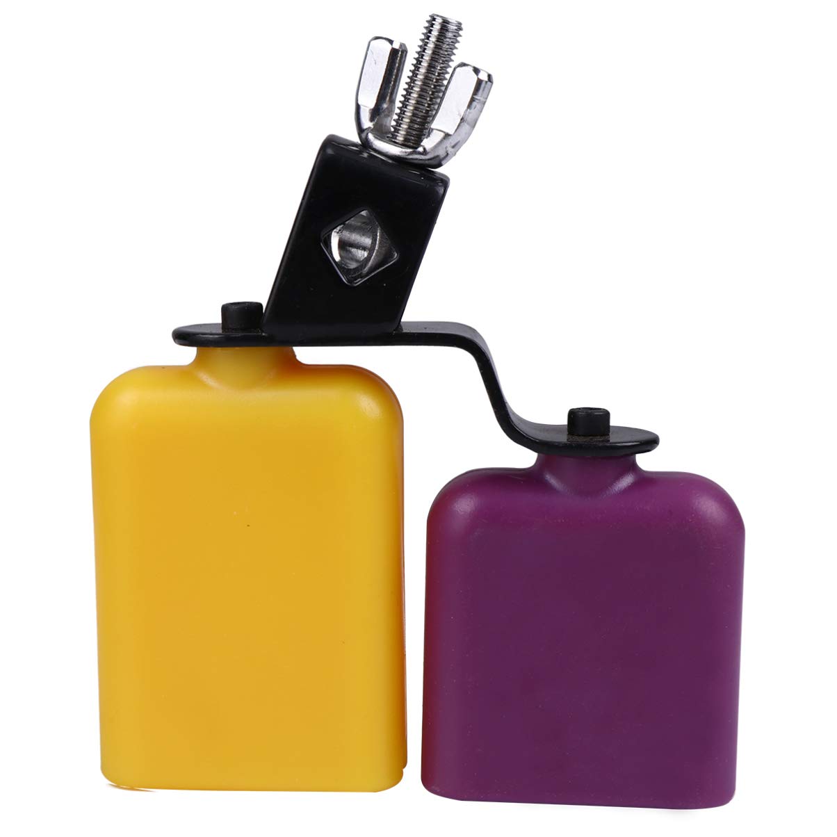 HEALLILY Drum Jam Block Set Drum Block Set Plastic Latin Percussion Block High and Low Tones Cow Bells Instrument Accessory ABS Latin Percussion Instrument Kit