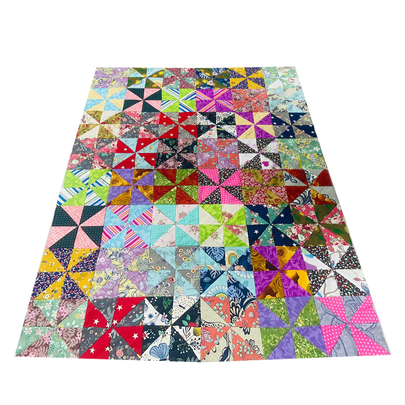 HANPATQUI 50PCS 8 x 8 inch Floral 100% Cotton Fat Quarters Fabric for Sewing and Quilting Bundles Precut Fabric Square for DIY Craft Patchwork…