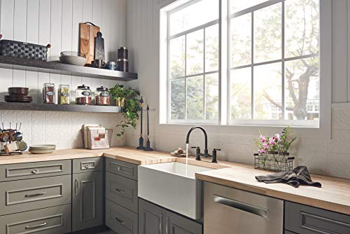Peerless Delta Faucet P2923LF-OB Westchester Bridge Kitchen Faucet Two Handle, Oil-Rubbed Bronze