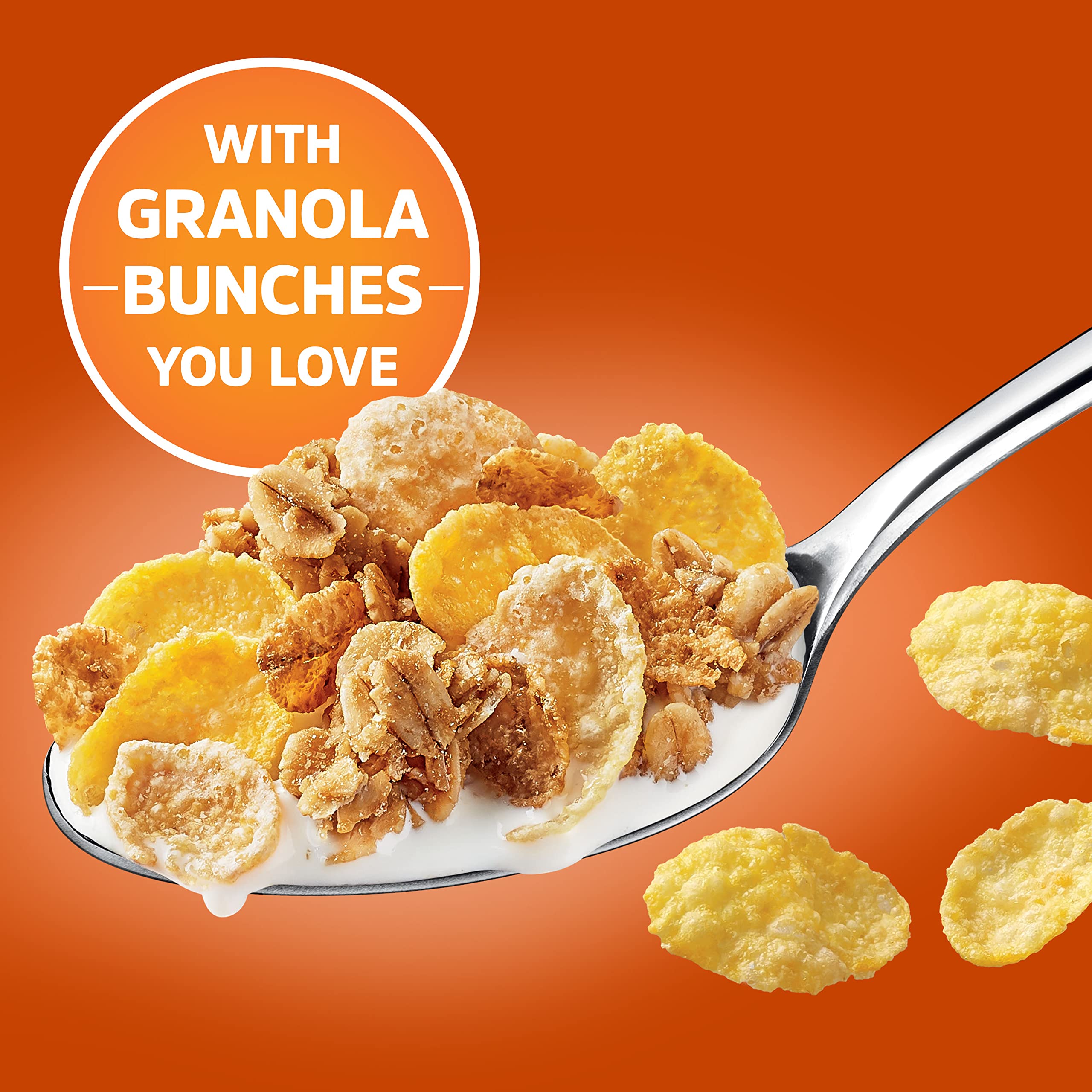 Honey Bunches of Oats Honey Roasted Breakfast Cereal, Honey Oats Cereal with Granola Clusters, 18 OZ Box