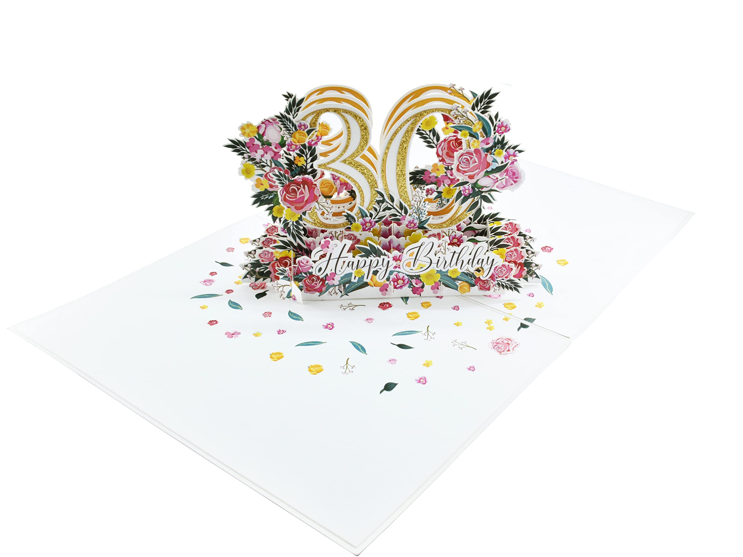 Happy 30th Birthday Pop Up 3D Greeting Card